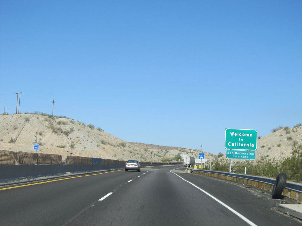 California Interstate 40 Westbound Cross Country Roads
