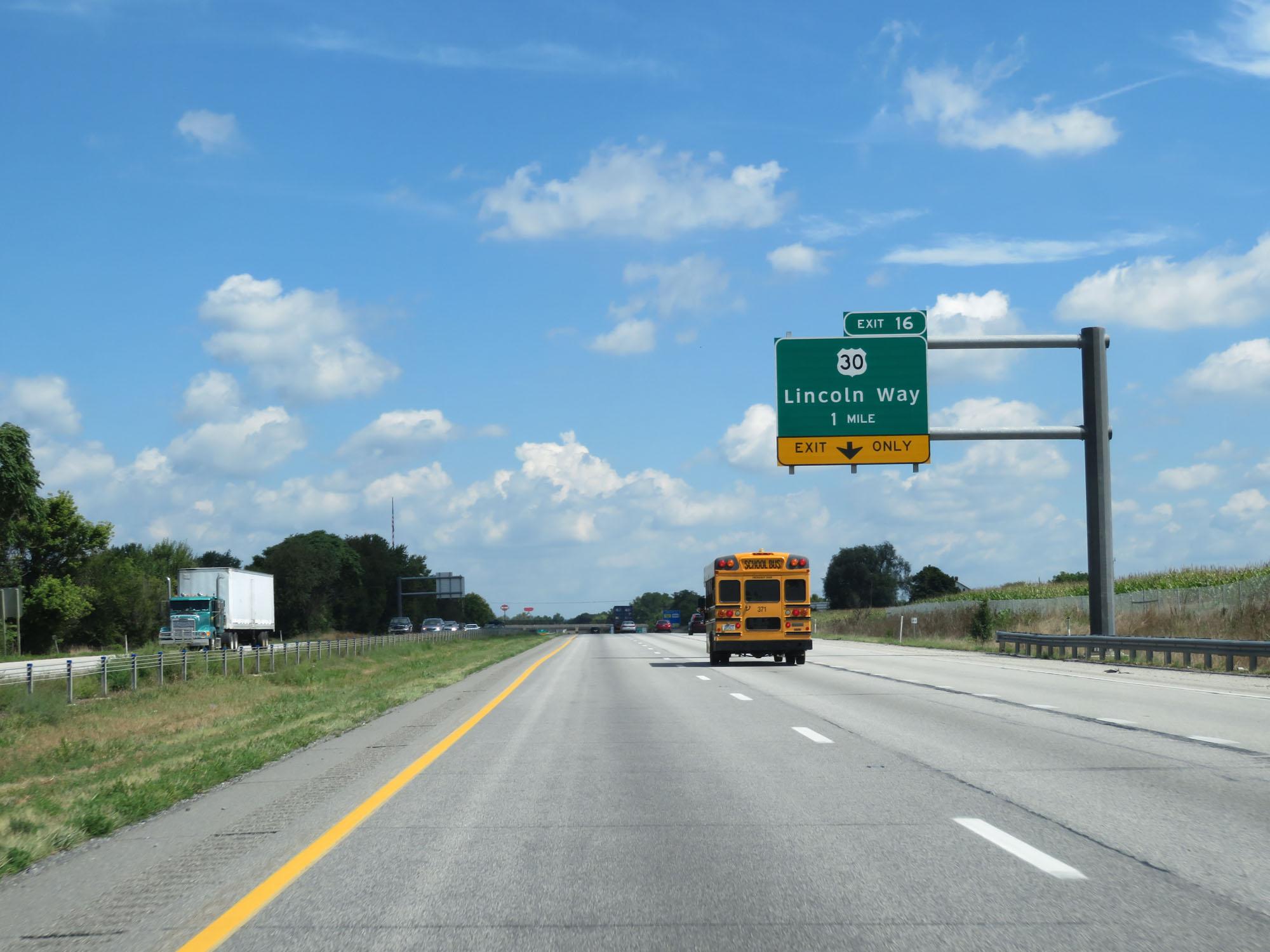 Pennsylvania Interstate 81 Northbound Cross Country Roads