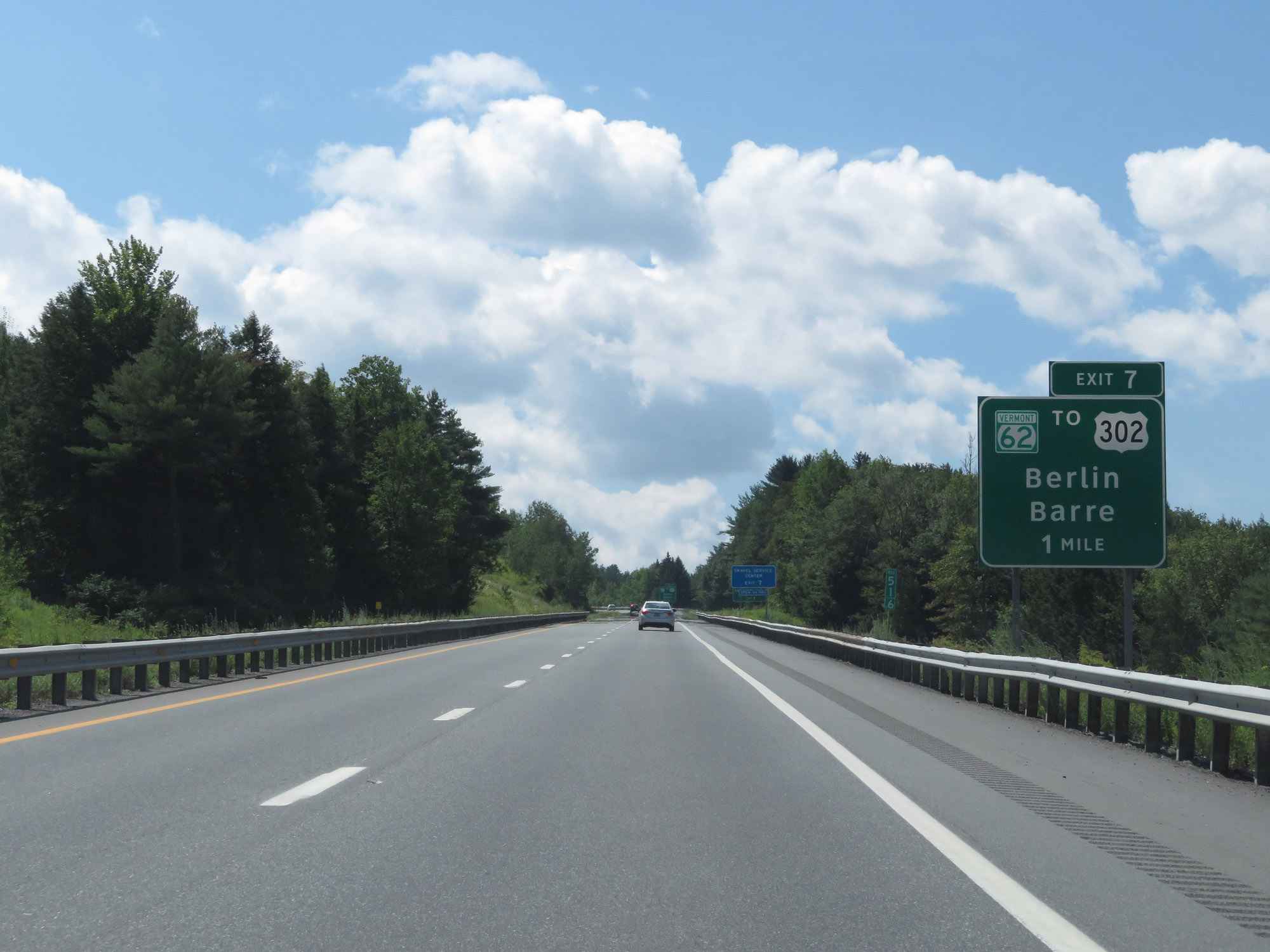 Vermont Interstate 89 Southbound Cross Country Roads